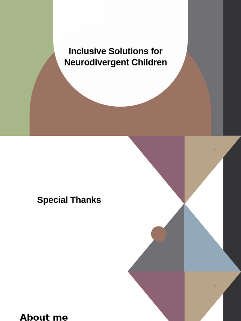Inclusive Solutions For Neurodivergent Children | PDF