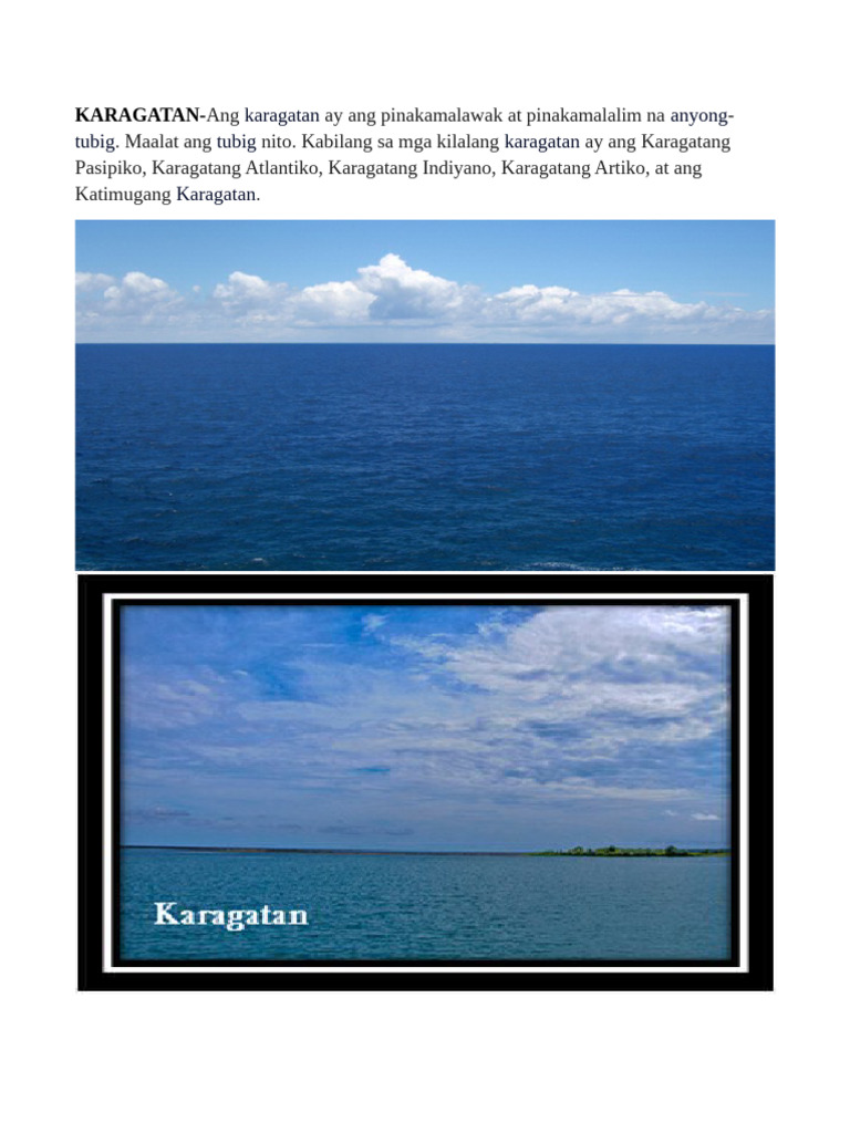 Anyong Tubig | PDF