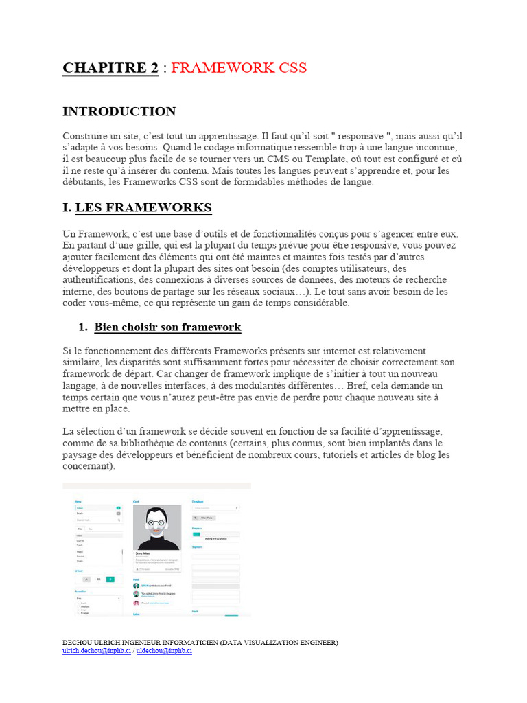 Chapitre 2 Framework CSS | PDF | Bootstrap (Front End Framework) | Informatique