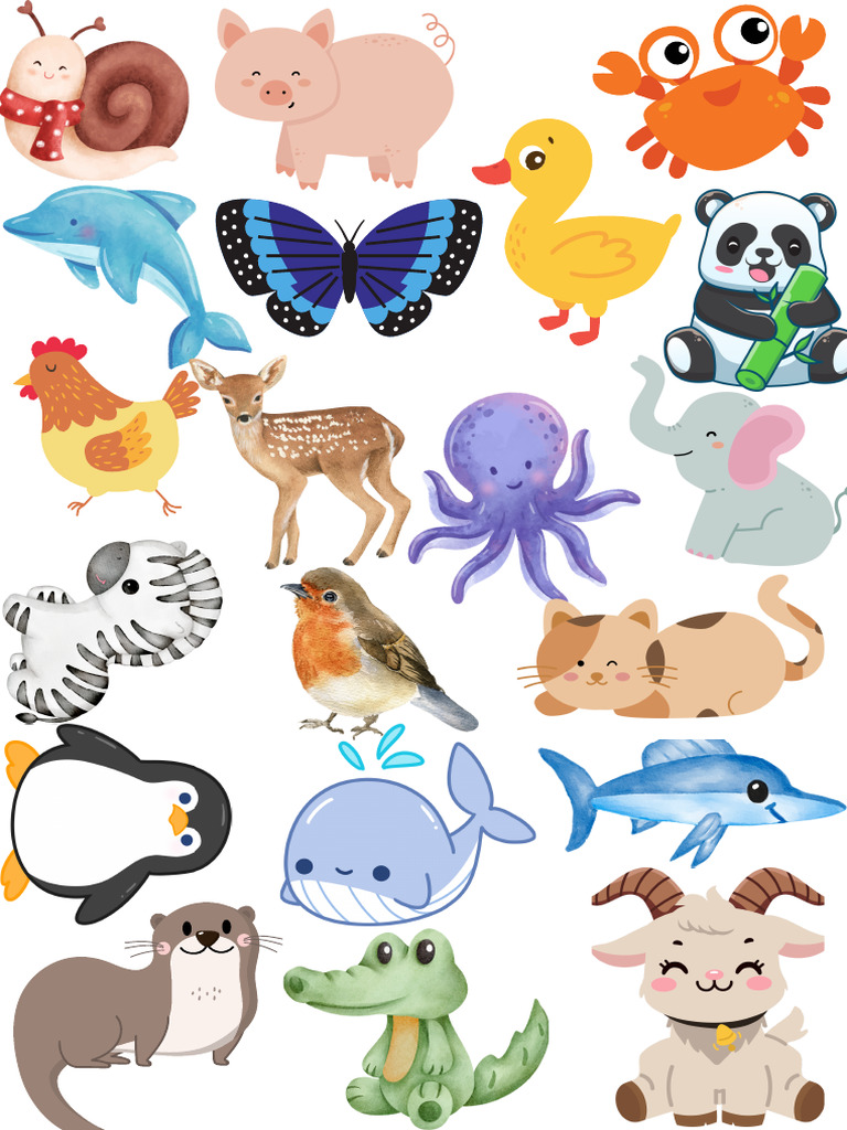 animales para recortar | PDF