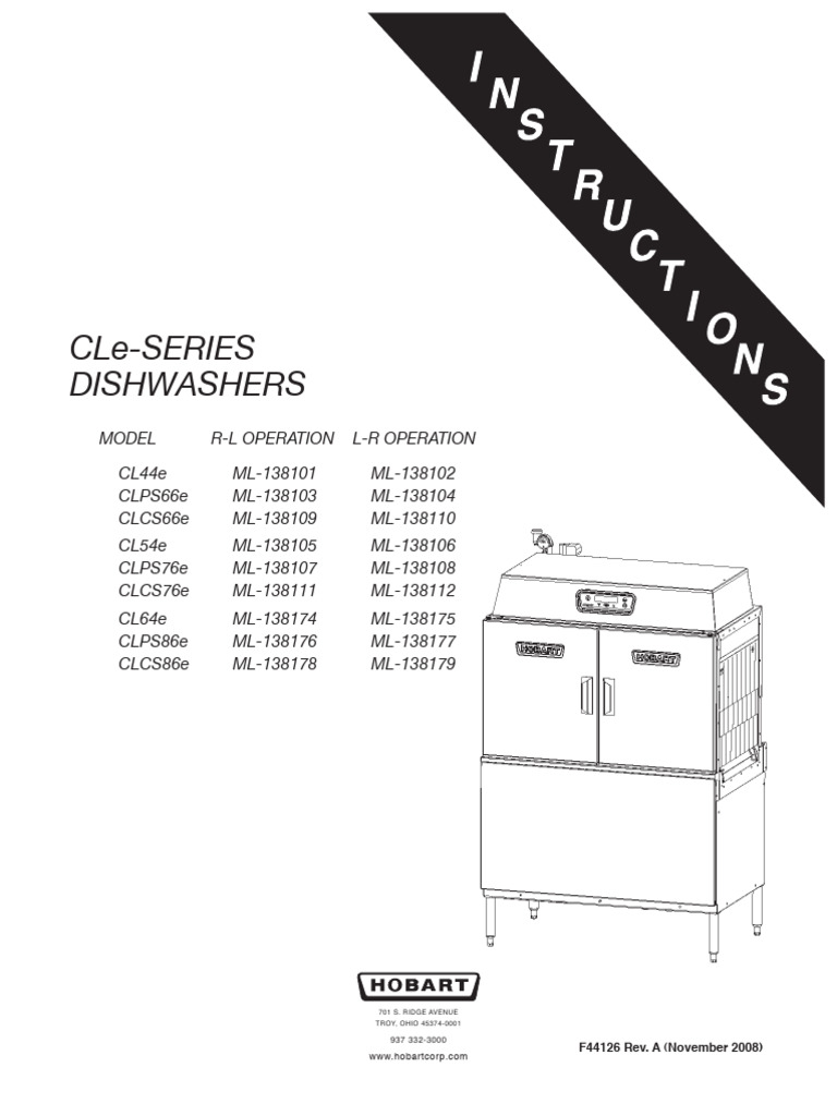 Manual | PDF | Exhaust Gas | Dishwasher