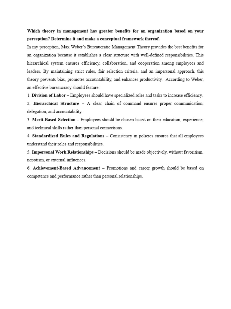 Organization and Management | PDF