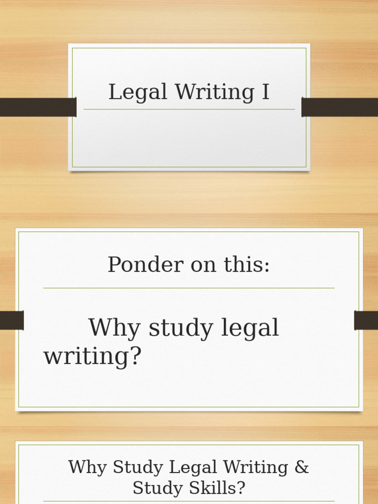 Introduction To Legal Writing 2025 | PDF | Syntax | Human Communication