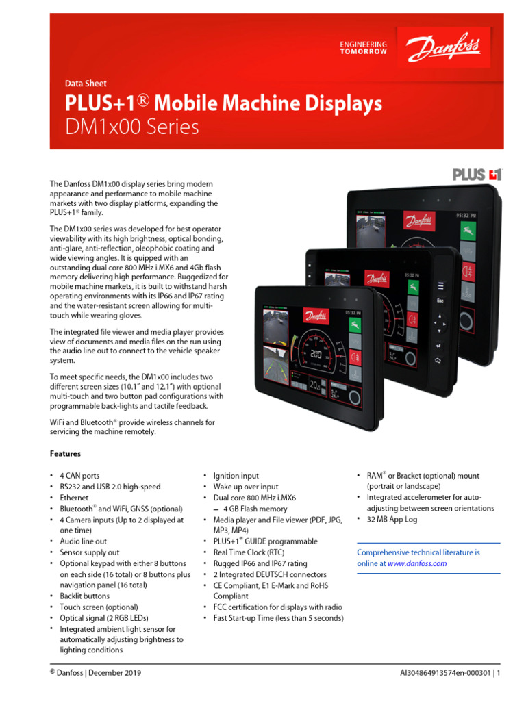 PLUS_1__DM1x00_Series_Displays_Data_Sheet | PDF | Electronics | Computing