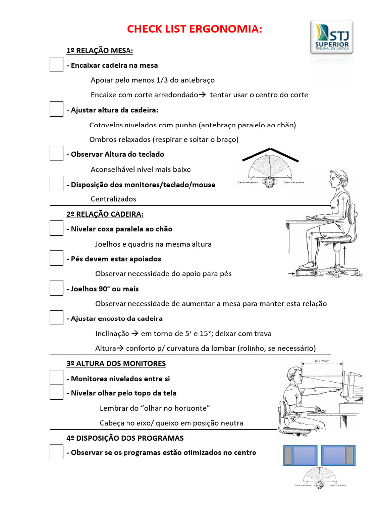 Ergonomia no Ambiente de Trabalho | PDF
