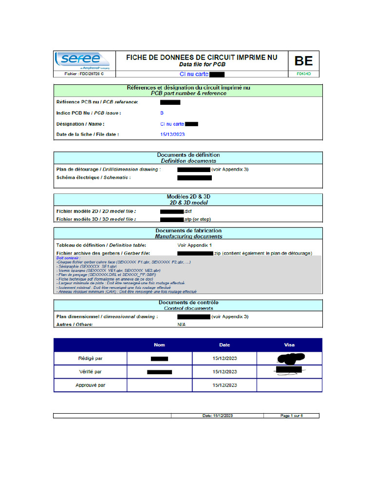 FICHE DE DONNEES DE CIRCUIT IMPRIME NU | PDF