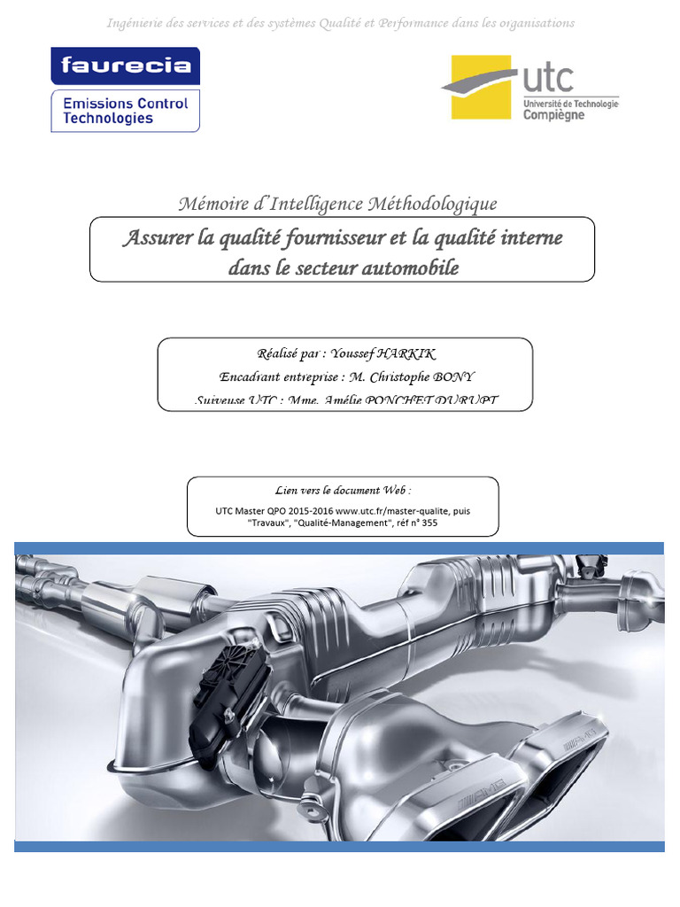 Qualité fournisseur dans l'automobile | PDF | Audit | Management de la ...