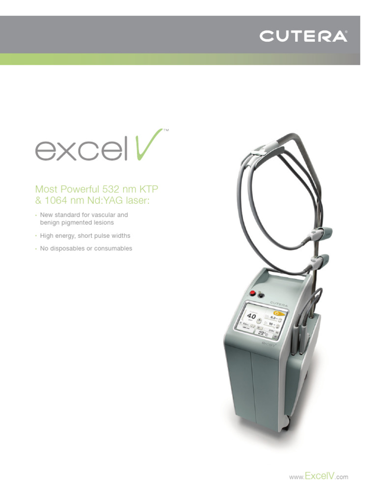Excel V Laser for Vascular Treatments | PDF | Laser | Medical Specialties