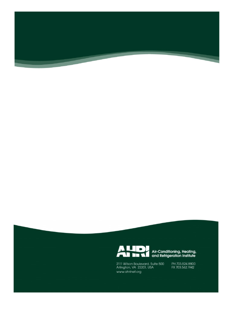 AHRI Guideline V I-P 2011 | PDF | Air Conditioning | Ventilation ...