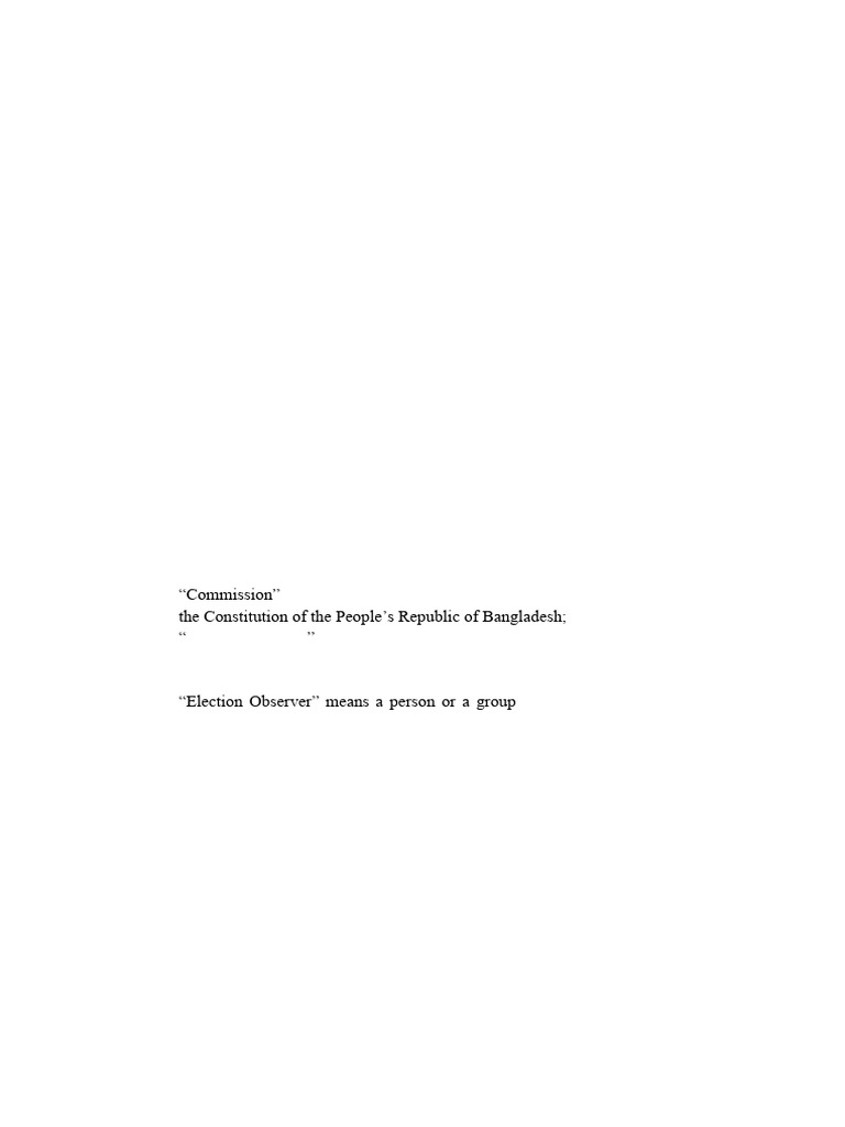 Guidelines for International Election Observers | PDF | Travel Visa ...