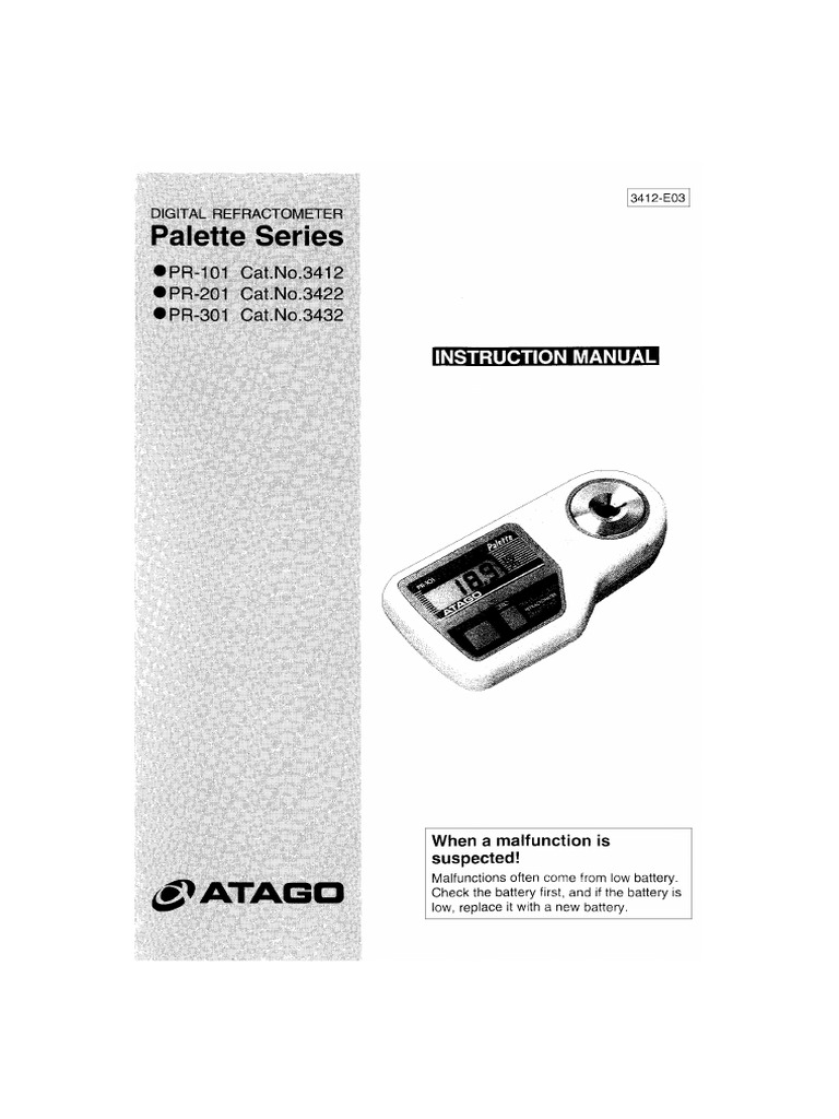 Atago PR-301 ALFA | PDF