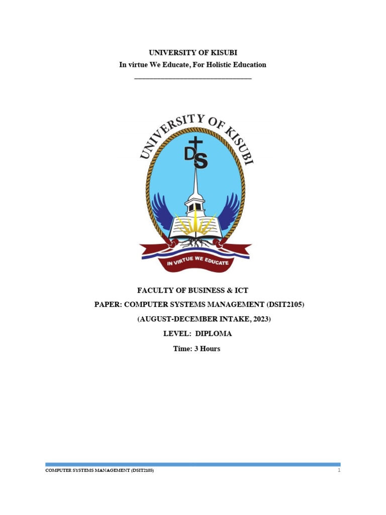 COMPUTER SYSTEMS MANAGEMENT | PDF | Central Processing Unit | Random ...