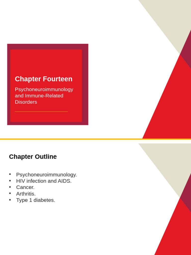 Taylor Health Psychology 11e Ch014 Updated PPT ADA | PDF | Immune System | Hiv/Aids