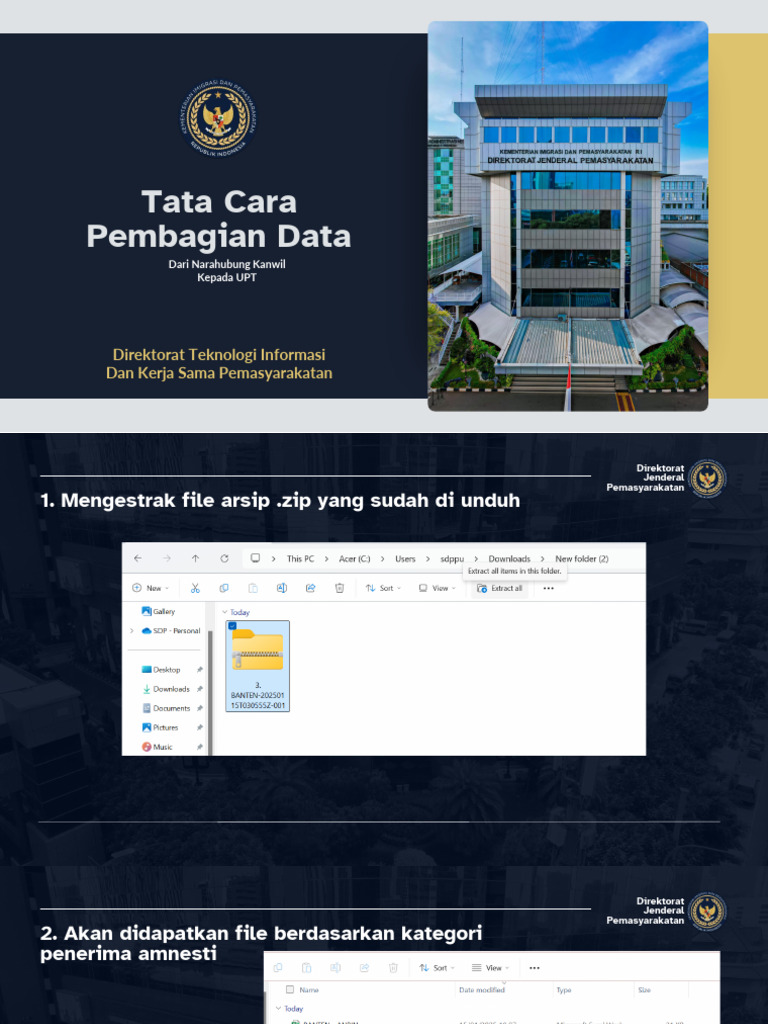 Tata Cara Pembagian Data Kepada Upt (Narhub Kanwil) | PDF