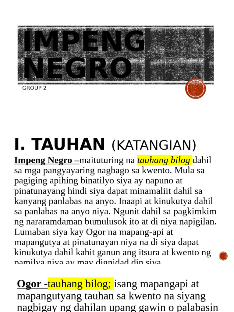 Impeng Negro | PDF