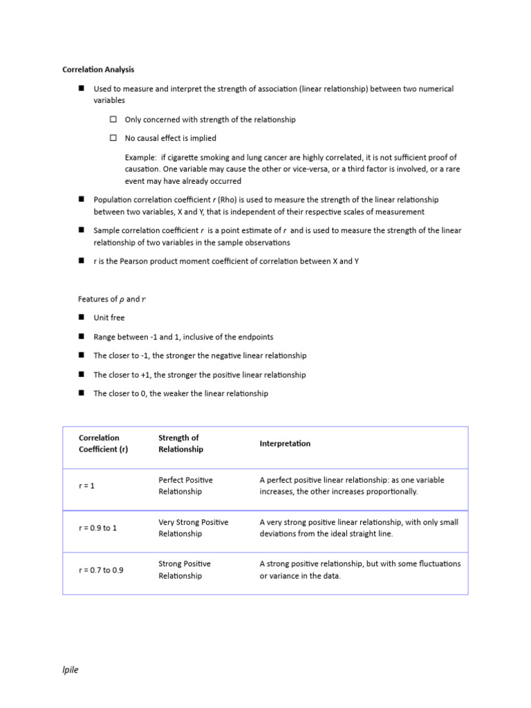 Correlation-and-Regression-Handout-1 | PDF | Multivariate Statistics ... Correlation-and-Regression-Handout-1 | PDF | Multivariate Statistics ...