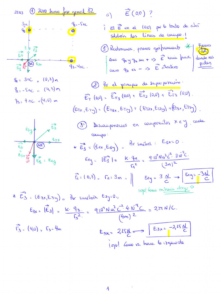 FU4 Electrostática Sol | PDF