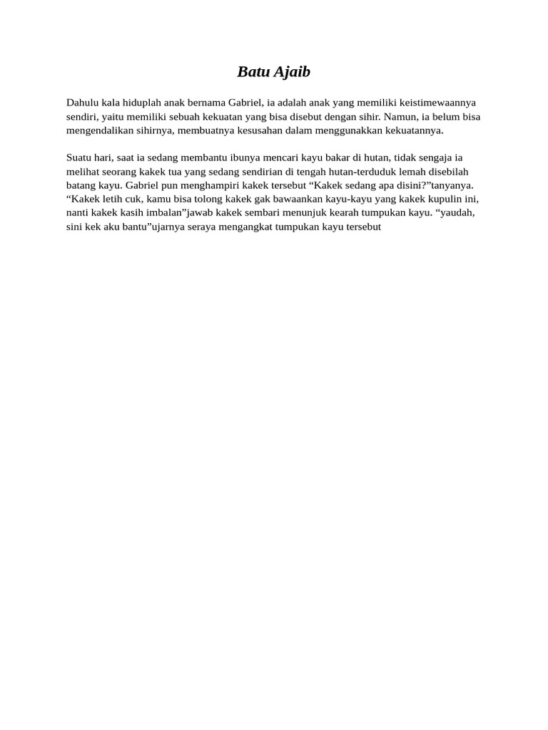 Batu Ajaib | PDF