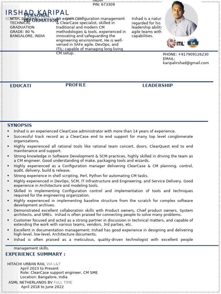 ClearCase Specialist | PDF | Version Control | Software Repository