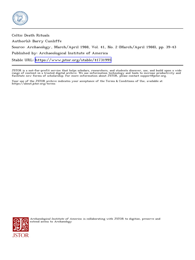 Celtic Burial Practices Uncovered | PDF | Celts | Archaeology