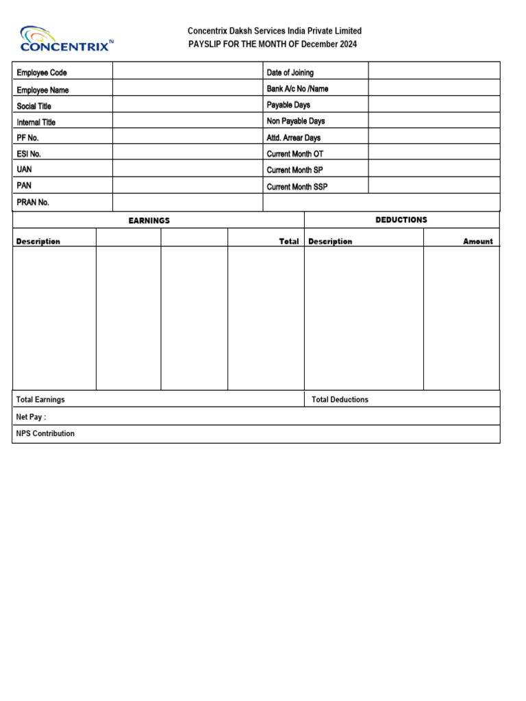 Dec24 Salary Slip | PDF | Payroll | Taxes