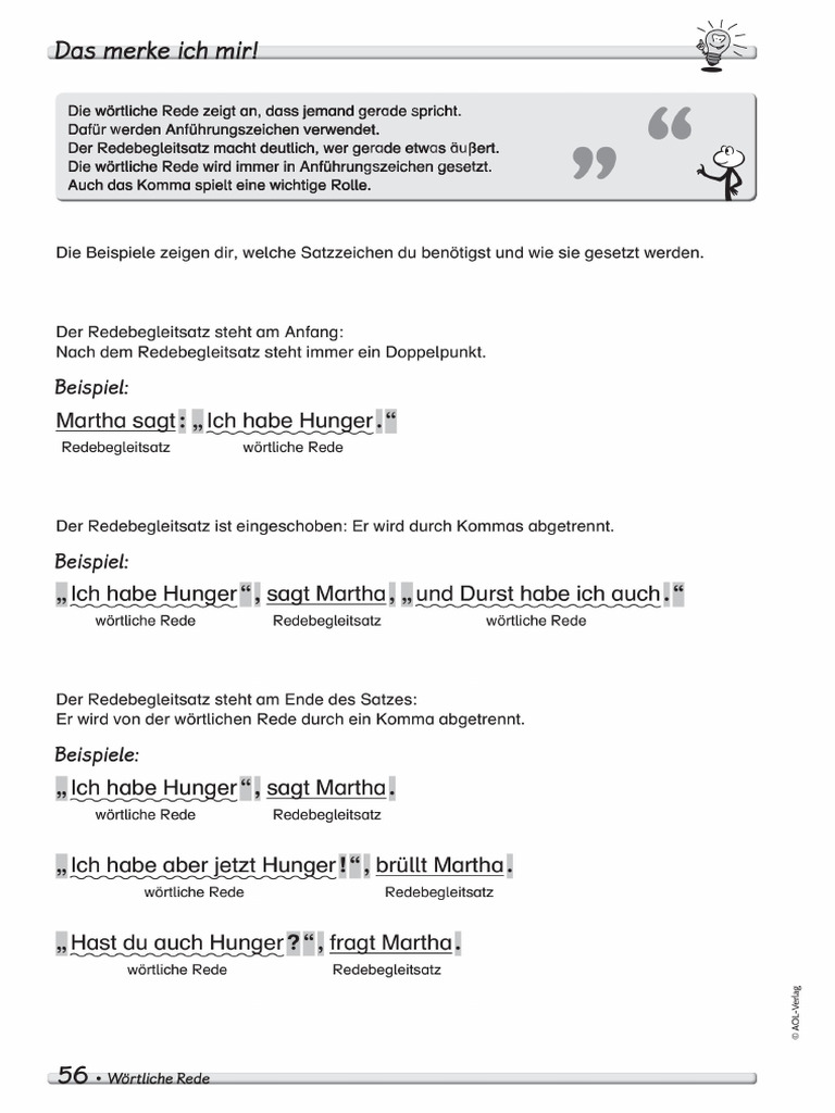 Wörtliche Rede | PDF