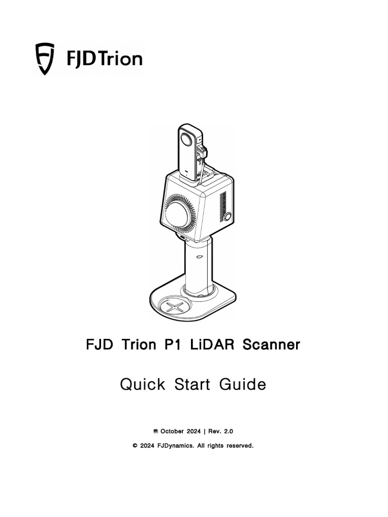 FJD Trion P1 LiDAR Scanner Quick Start Guide | PDF | Image Scanner | Lidar
