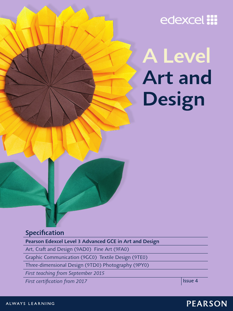 GCE A Level Art and Design Specification Issue 4 | PDF | Graphic Design ...