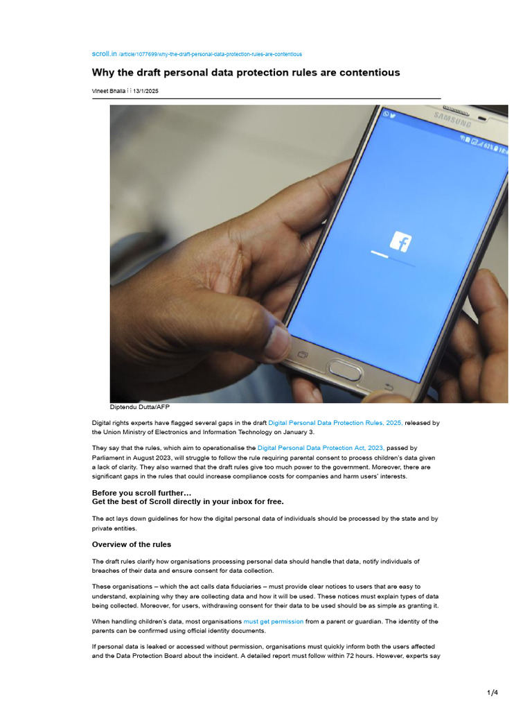 Scroll - In-Why The Draft Personal Data Protection Rules Are ...