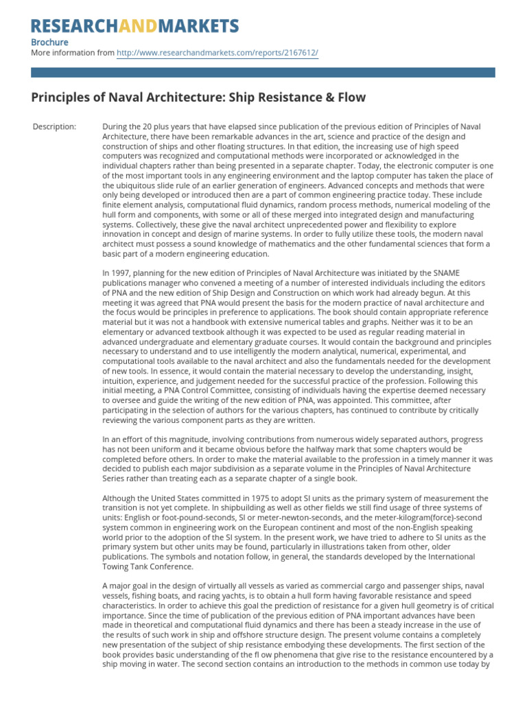 Naval Architecture: Ship Resistance Insights | PDF | Naval Architecture ...