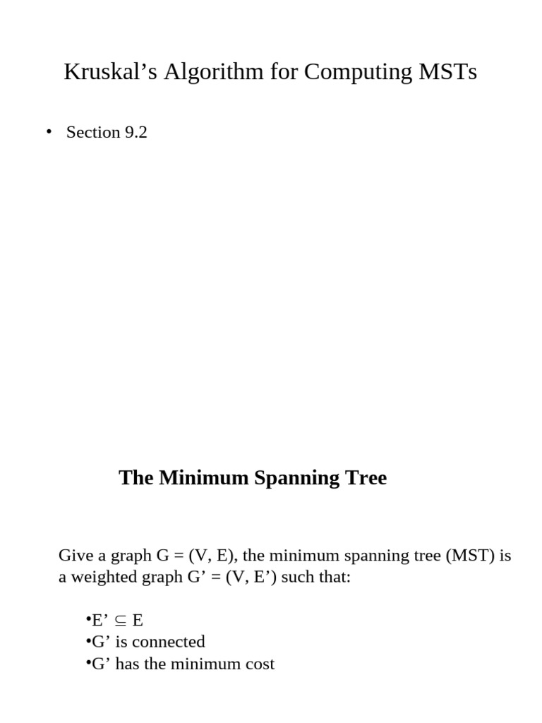 Kru Skal | PDF | Algorithms And Data Structures | Applied Mathematics