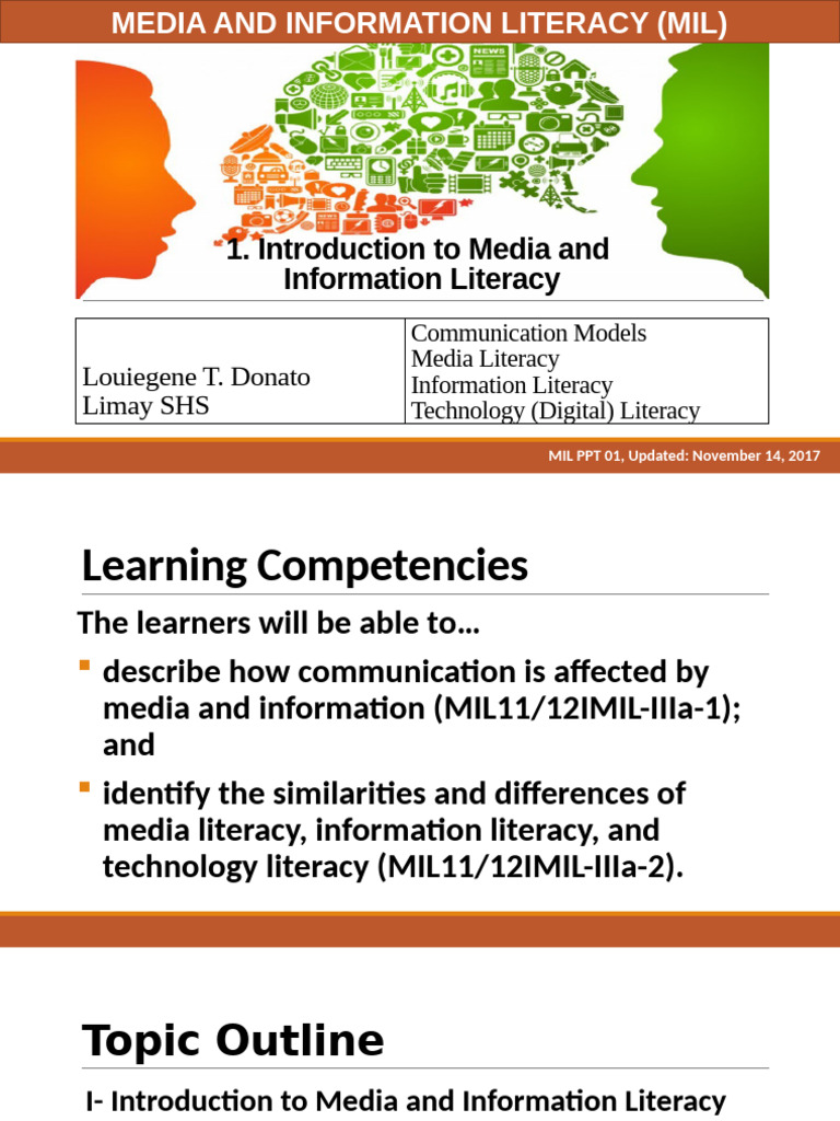 A. Media, Information, and Technology Literacy | PDF | Communication ...