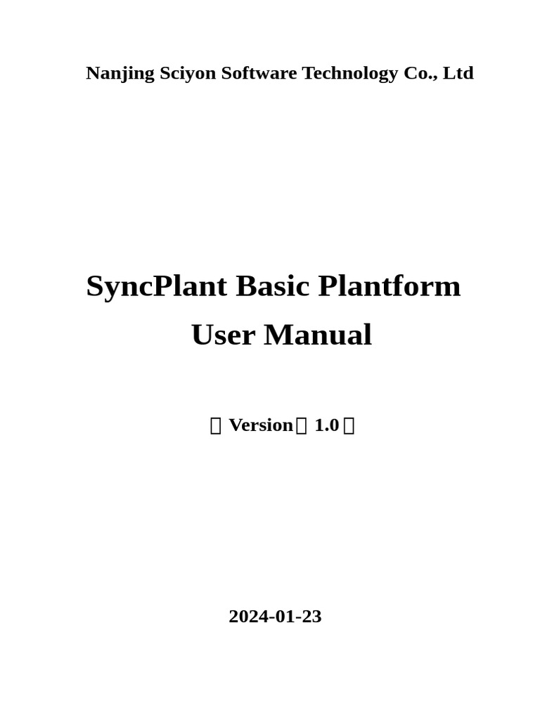 Basic Platform-User Manual | PDF | Software | Computer Science