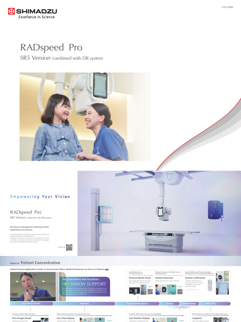 SHIMADZU RADspeed Pro™ SR5 Version Combined With DR Sytem | PDF | X Ray ...