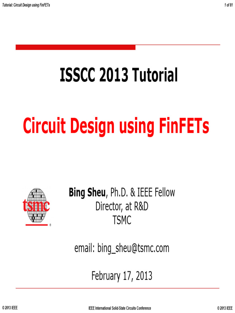 Circuit Design Using FinFETs | PDF | Mosfet | Digital Electronics
