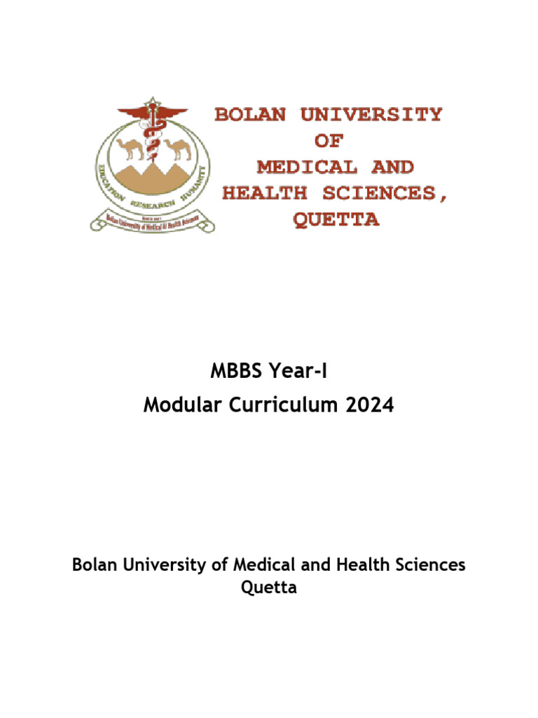 Updated Foundation Module Bolan Medical College Quetta by Farhad | PDF ...