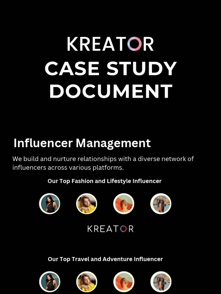 Kreatooors Casestudy Doc PDF | PDF | Brand | You Tube