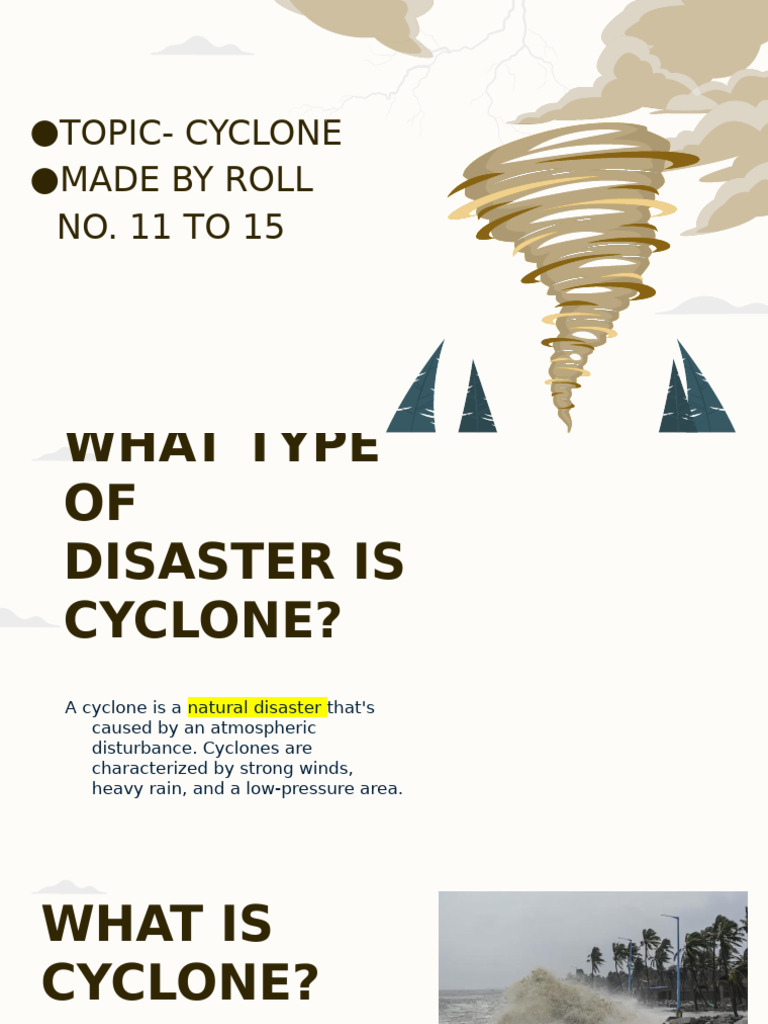 Cyclone Formation and Dynamics by Slidesgo | PDF