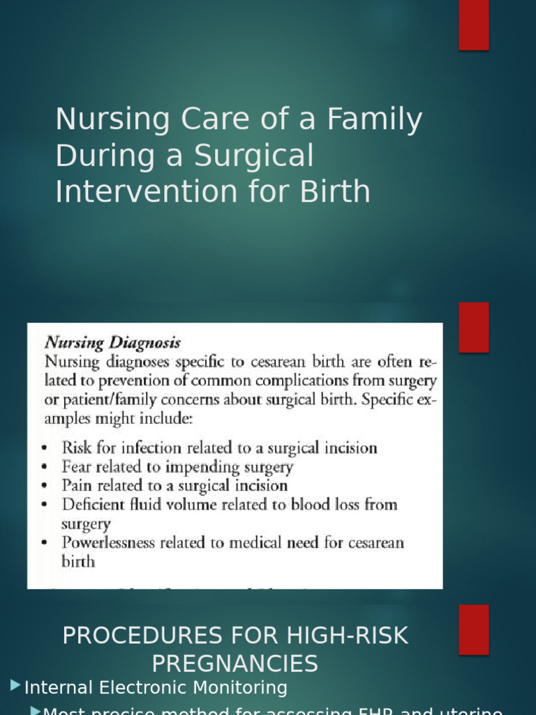 Nursing Care During A Surgical Intervention For Birth 1 | PDF ...
