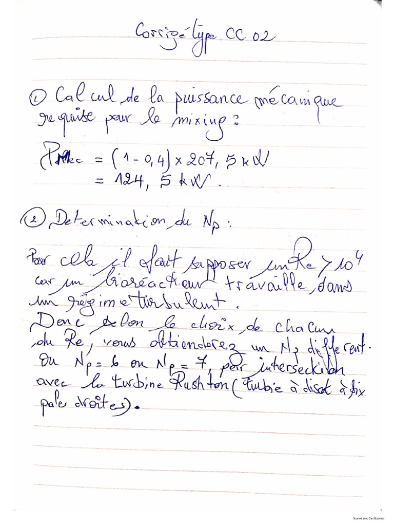 Corrigé Type CC2 | PDF