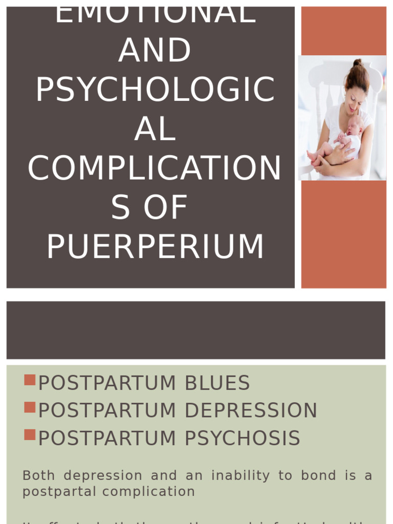 NCM 109 Psychological Complications 1 | PDF | Postpartum Depression ...
