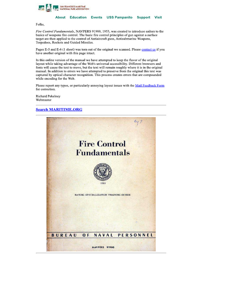 Fire Control Fundamentals | PDF