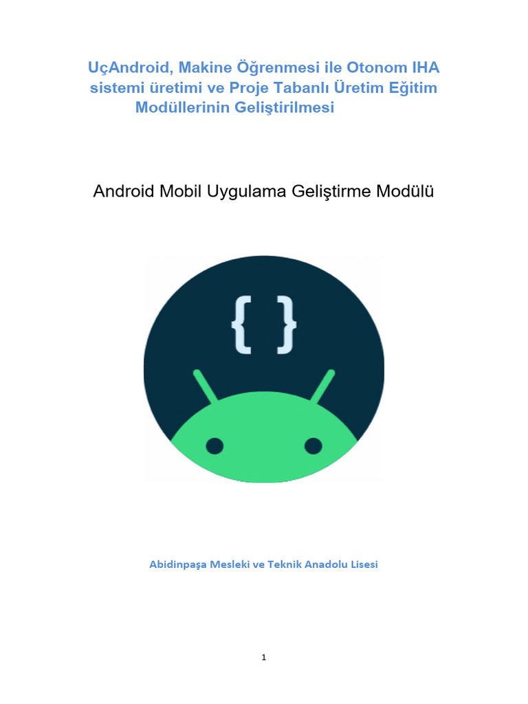 Android Mobil Uygulama Gelistirme Modulu | PDF