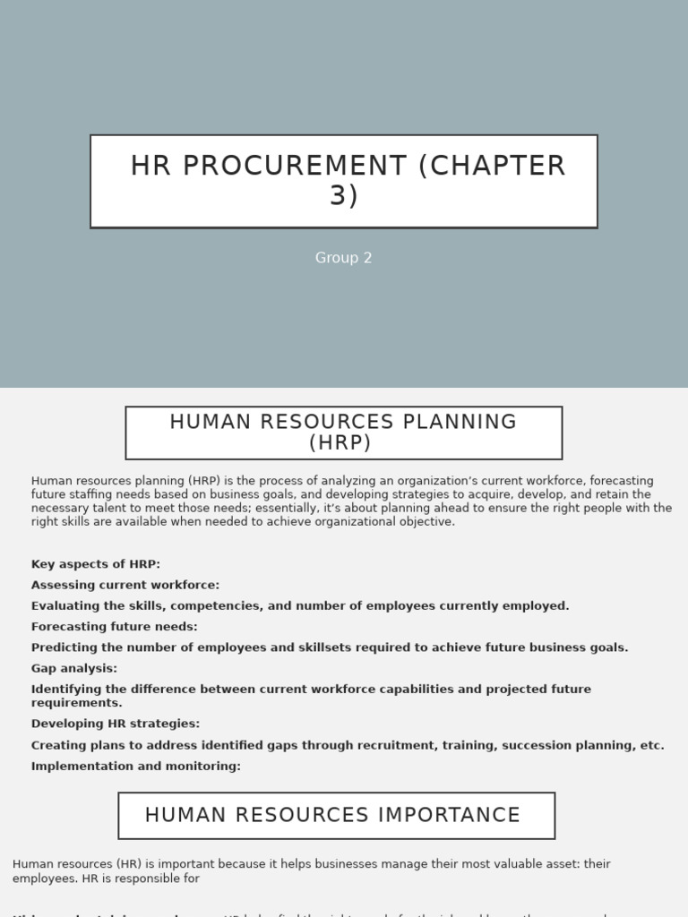 Human Resources Planning and Processes | PDF | Human Resources | Employment