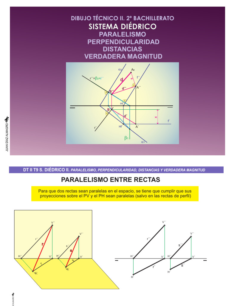 1.9. DT 2. S. Diédrico Ii. Paral, Perpend, Distancias y v. Magnitud ...
