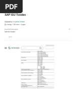 SAP ISU Tcodes | PDF | Areas Of Computer Science | Computer Engineering