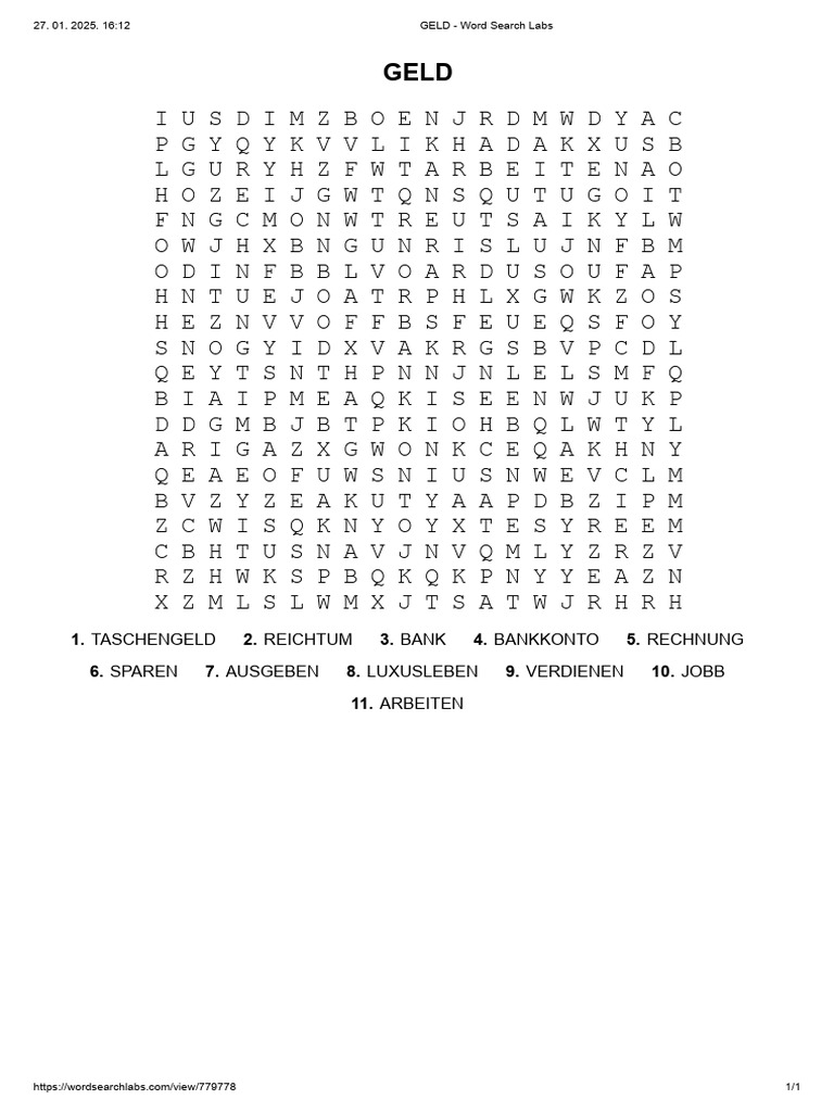 GELD - Word Search Labs | PDF | Ajedrez