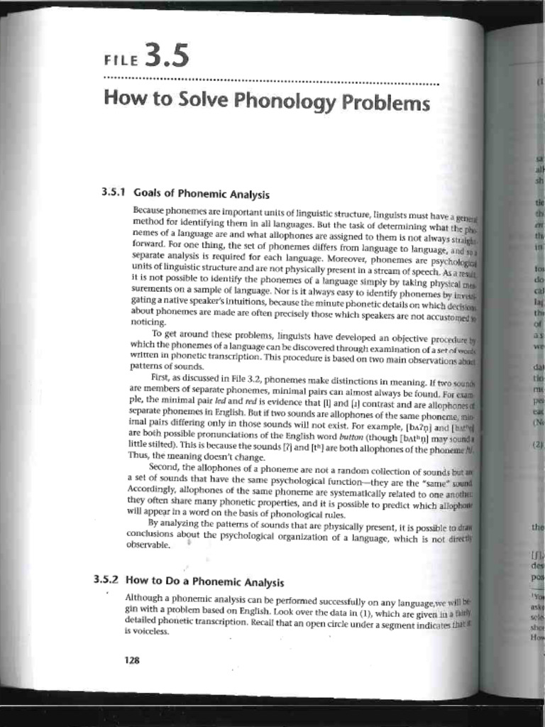 LF 3.5 Solving Phonology Problems | PDF
