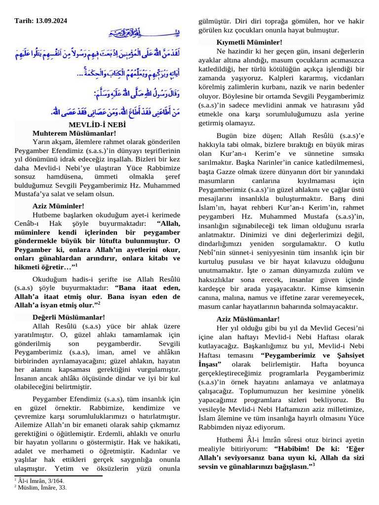 Mevlid-i Nebi- | PDF