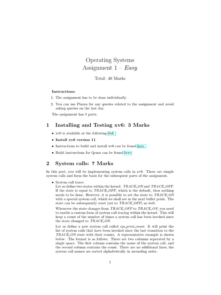 OS_A1_easy | PDF | Pointer (Computer Programming) | Integer (Computer ... OS_A1_easy | PDF | Pointer (Computer Programming) | Integer (Computer ...